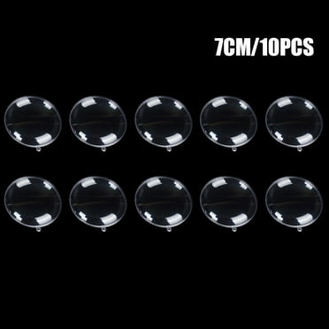 Creative Hobbies Clear Plastic Ornament Balls with Flat Bottom, Great ...