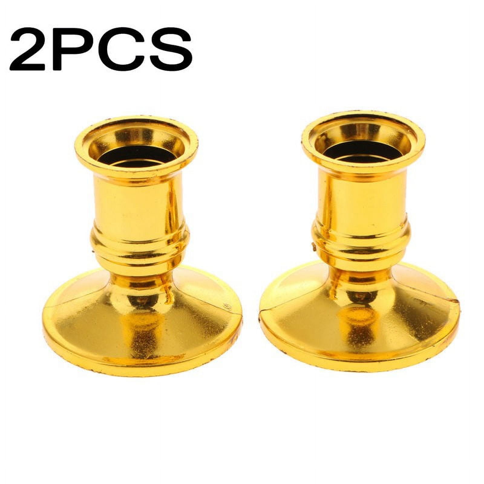 Tailai 2 Pcs Taper Candle Holders Traditional Shape Fits Standard ...