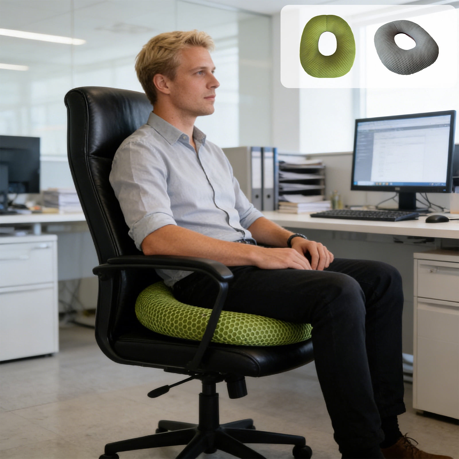 Tailbone Relief Seat Cushion, Hemorrhoid Pressure Relief Pad, Tailbone ...