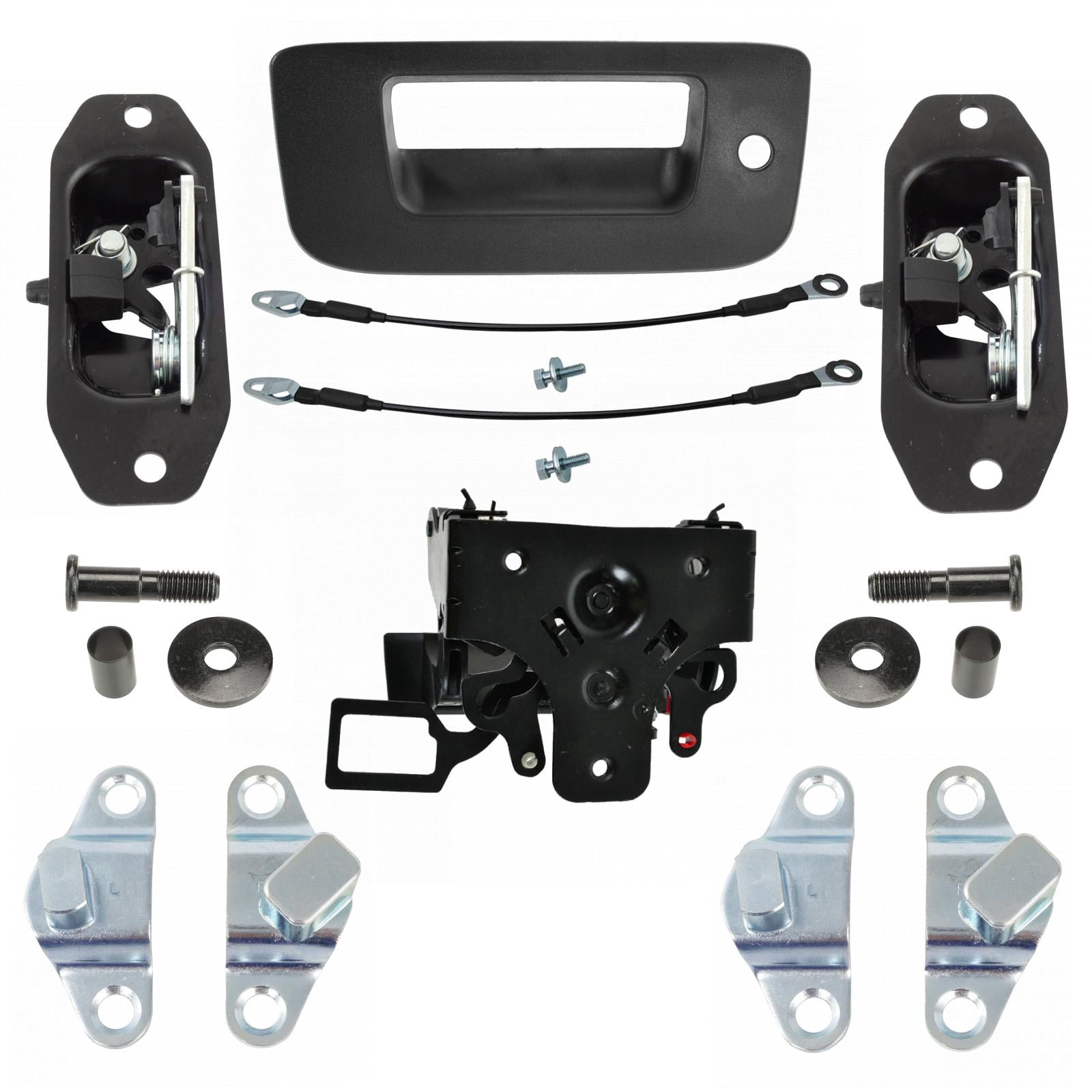 Tailgate Cable Latch Hinge Striker Handle Bezel Kit 10pc for Silverado ...