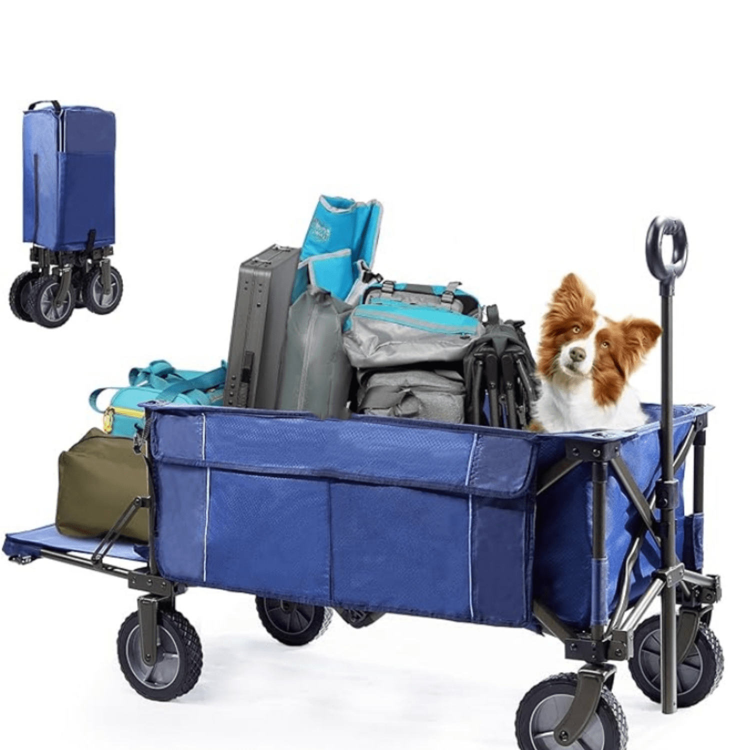 Tailgate Collapsible Folding Wagon Cart, Heavy Duty Utility Push Pull ...