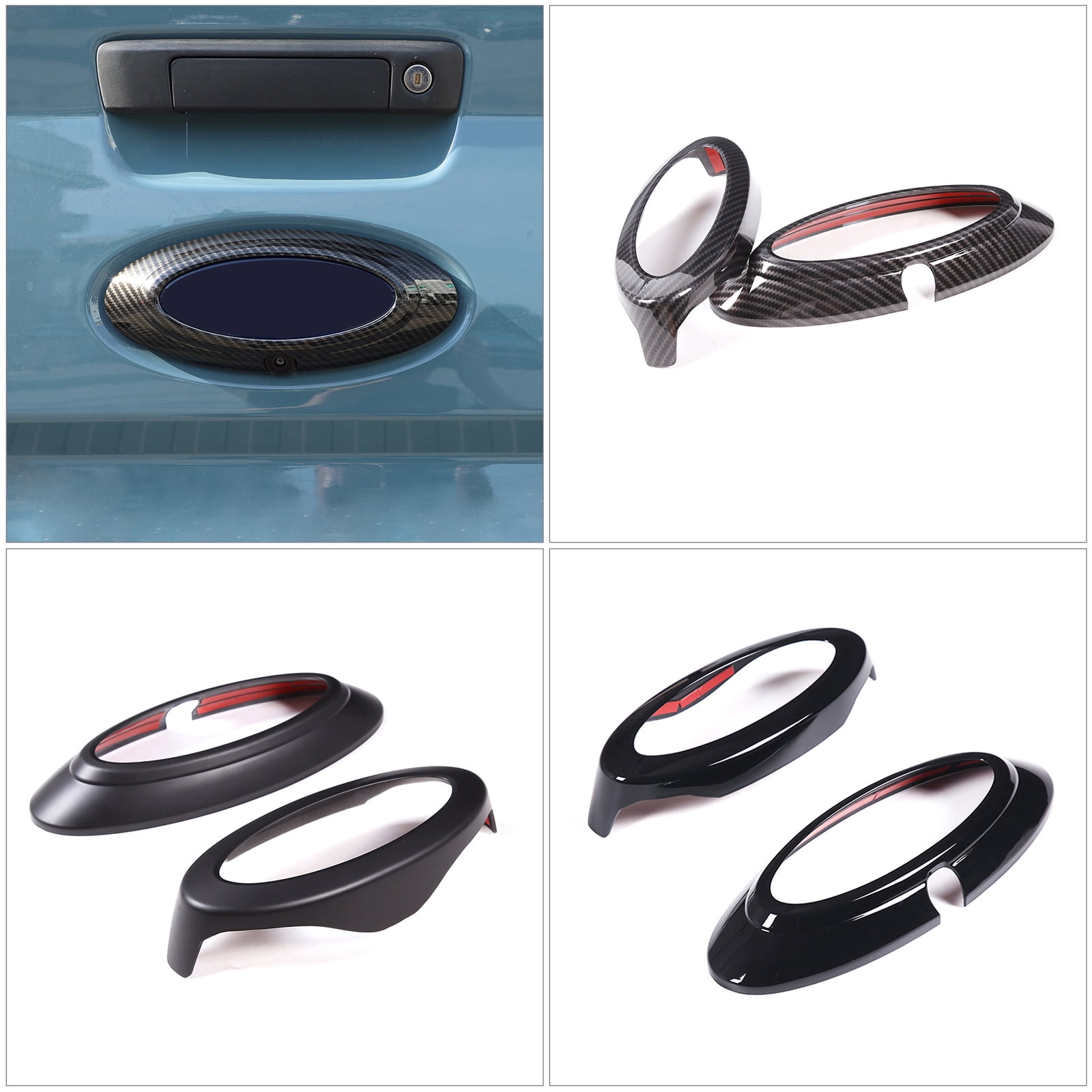 Tailgate Emblem Cover Trim, Rear Trunk Logo Back Badge Decoration Cover ...