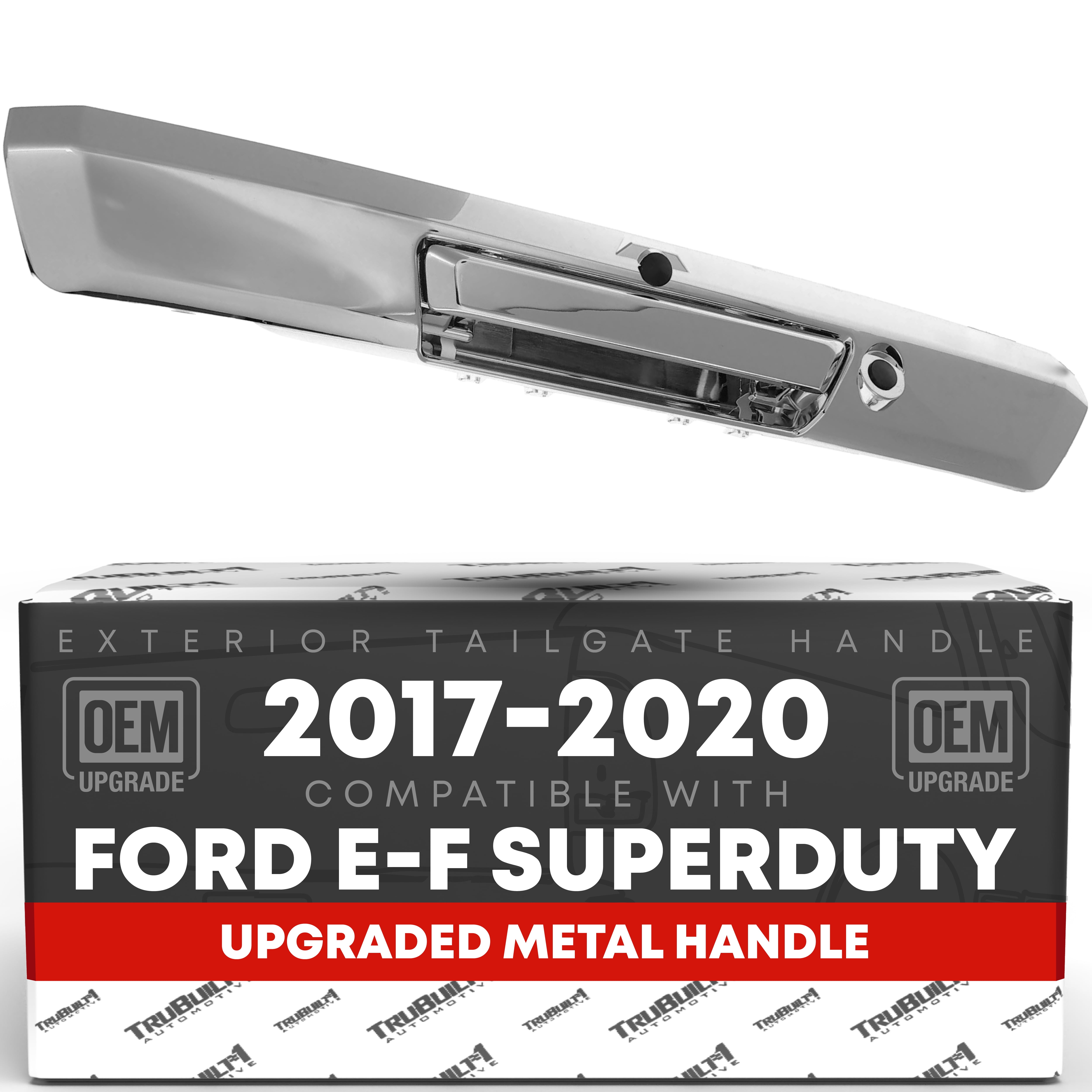 Tailgate Handle Assembly, Upgraded Metal - Compatible with 2017-2019 Ford E-350 E-450; 17-20 F ...