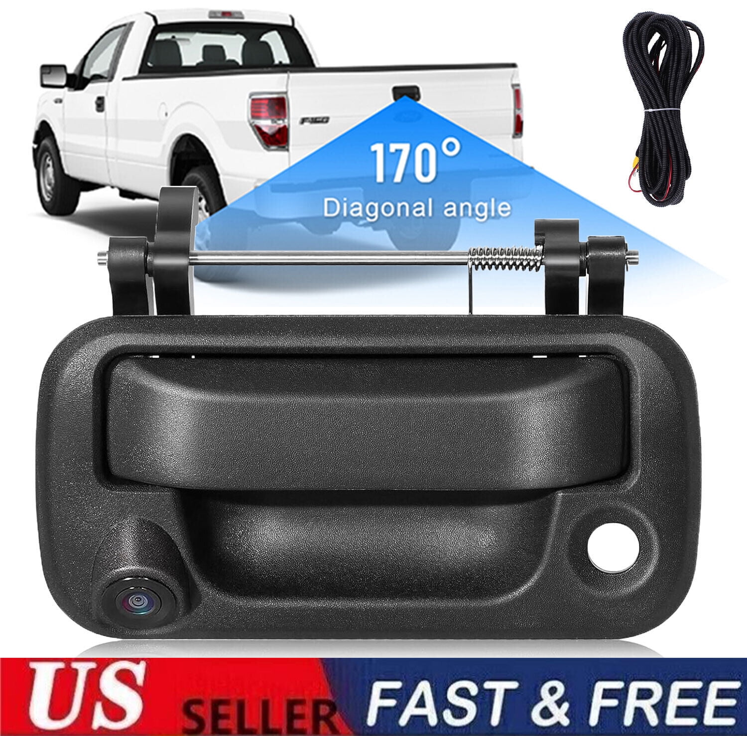 Tailgate Handle Camera,Trunk Tailgate Handle Rear View Camera Reverse ...