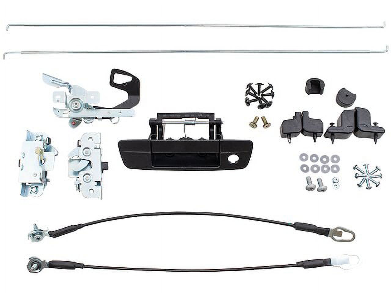 Tailgate Latch and Handle Kit - Textured Black - with Hardware and ...