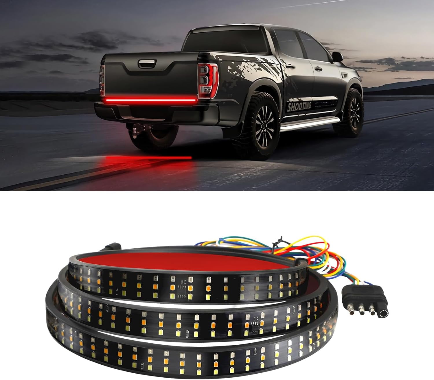 Tailgate Light Bar 60 Inch Light Strip for Bed Turn Signal Reverse fit ...