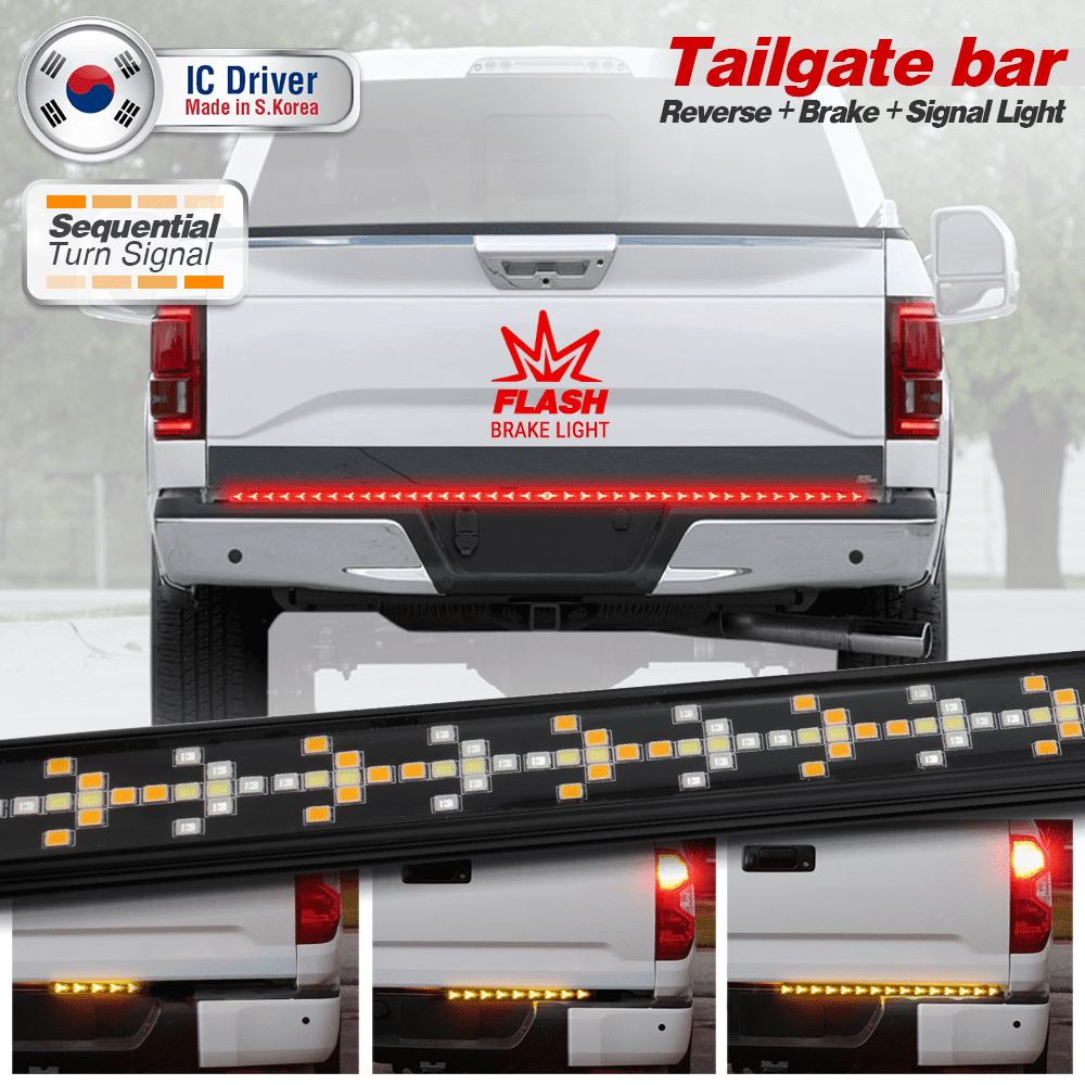 Tailgate Light Bar Arrow Style 60 inches, Strobe Brake, Tail, Reverse ...