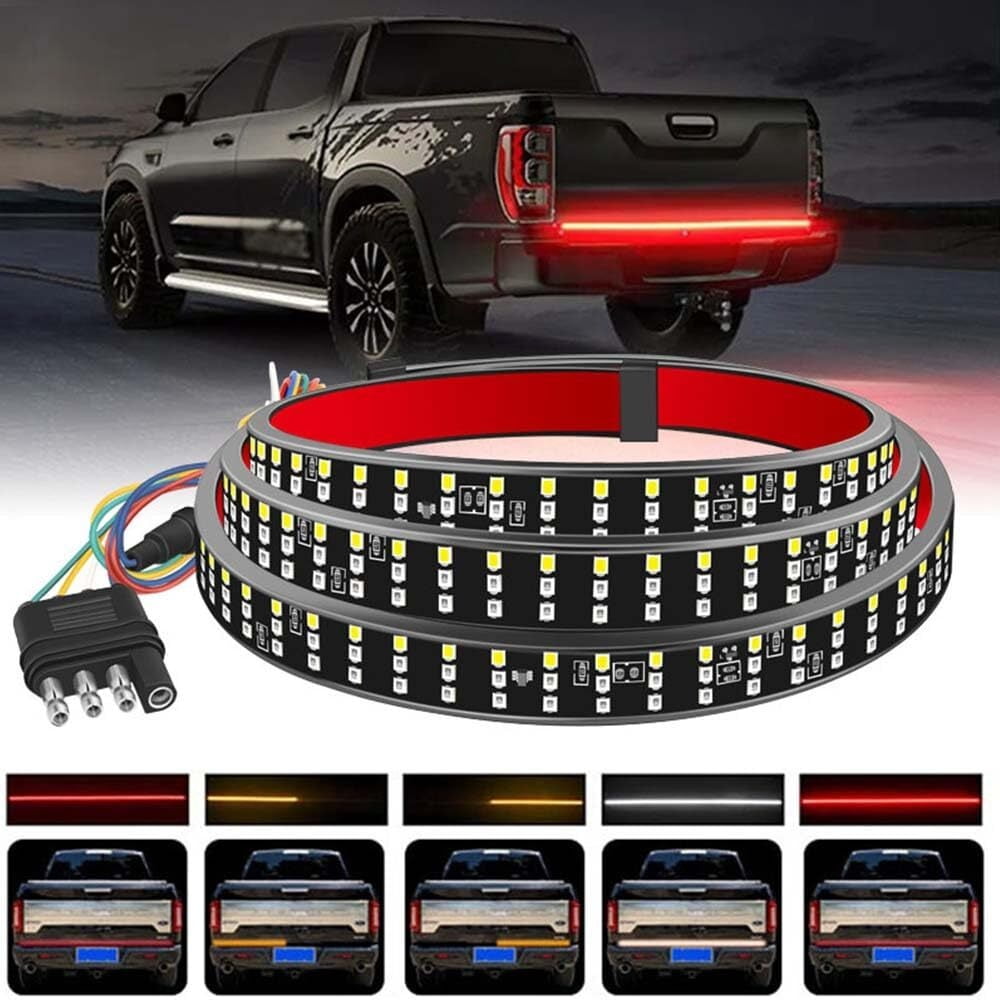 Tailgate Light Bar LED Brake Light Strip for Truck, Waterproof Turn ...