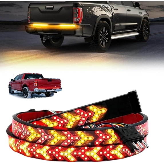 Tailgate Light Bar, for Pickup Trailer SUV RV Van Full Function Red ...