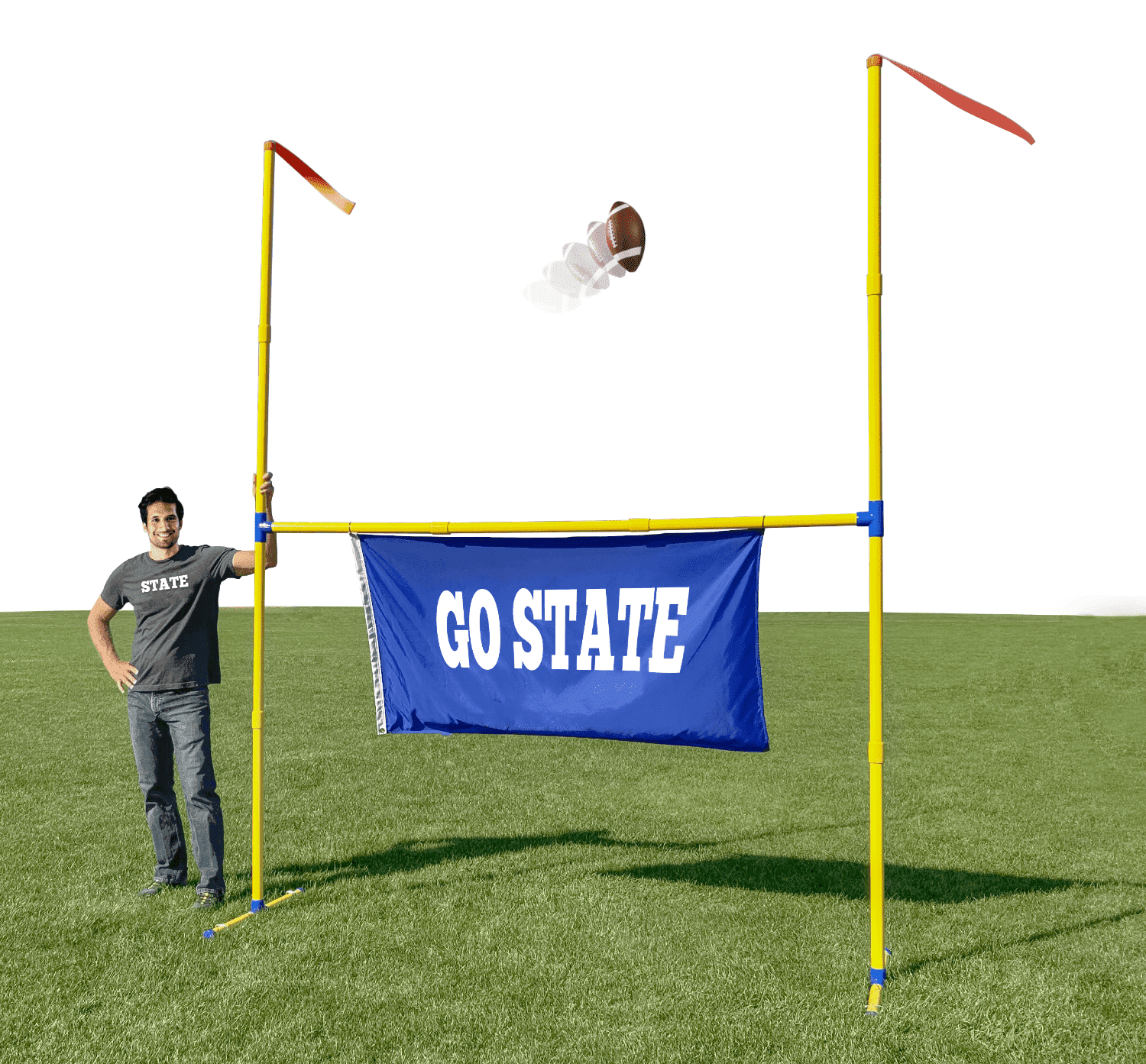 Tailgate Party Giant Football Goal Post - 10 Feet Tall - Jumbo Field ...