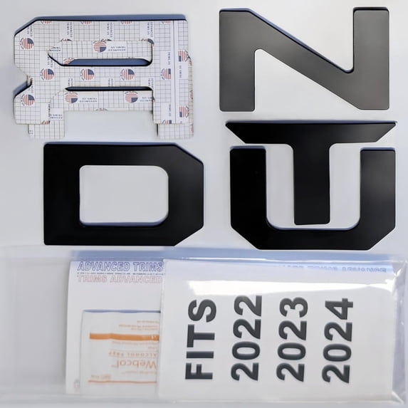 Tailgate Raised Plastic Letters Inserts Compatible with Tundra 2024 ...