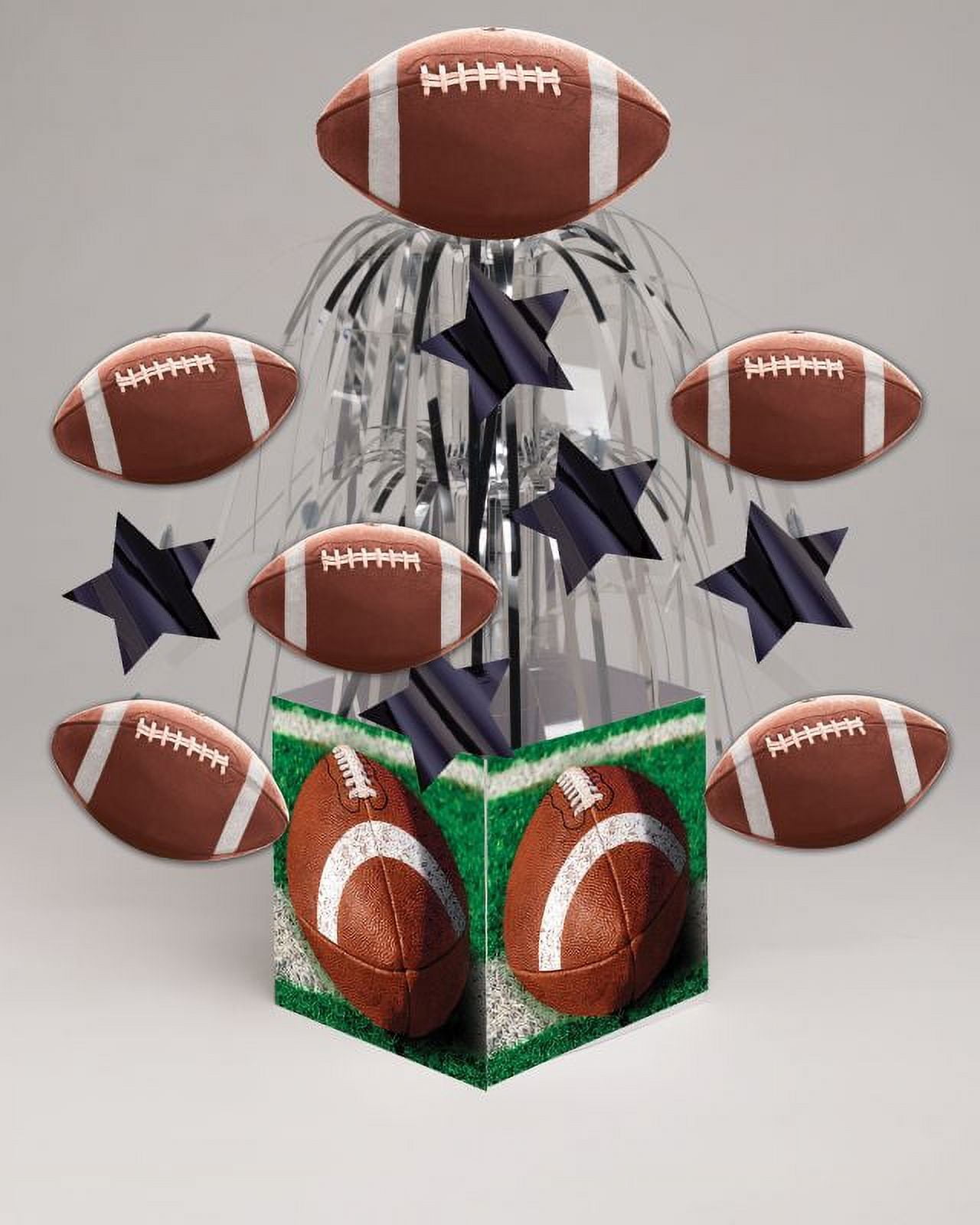 Tailgate Rush Deluxe Party Centerpiece with Printed Base, 12.5" Table ...