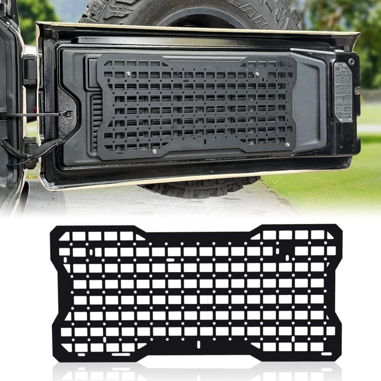 Tailgate Tactical Panel for Wrangler Tailgate Tool Kit Organizer Racks ...