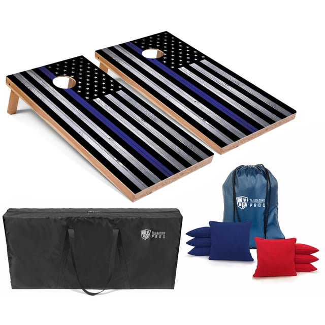 Tailgating Pros Cornhole Board Set w/Bean Bags and Carrying Case - 4'x2 ...