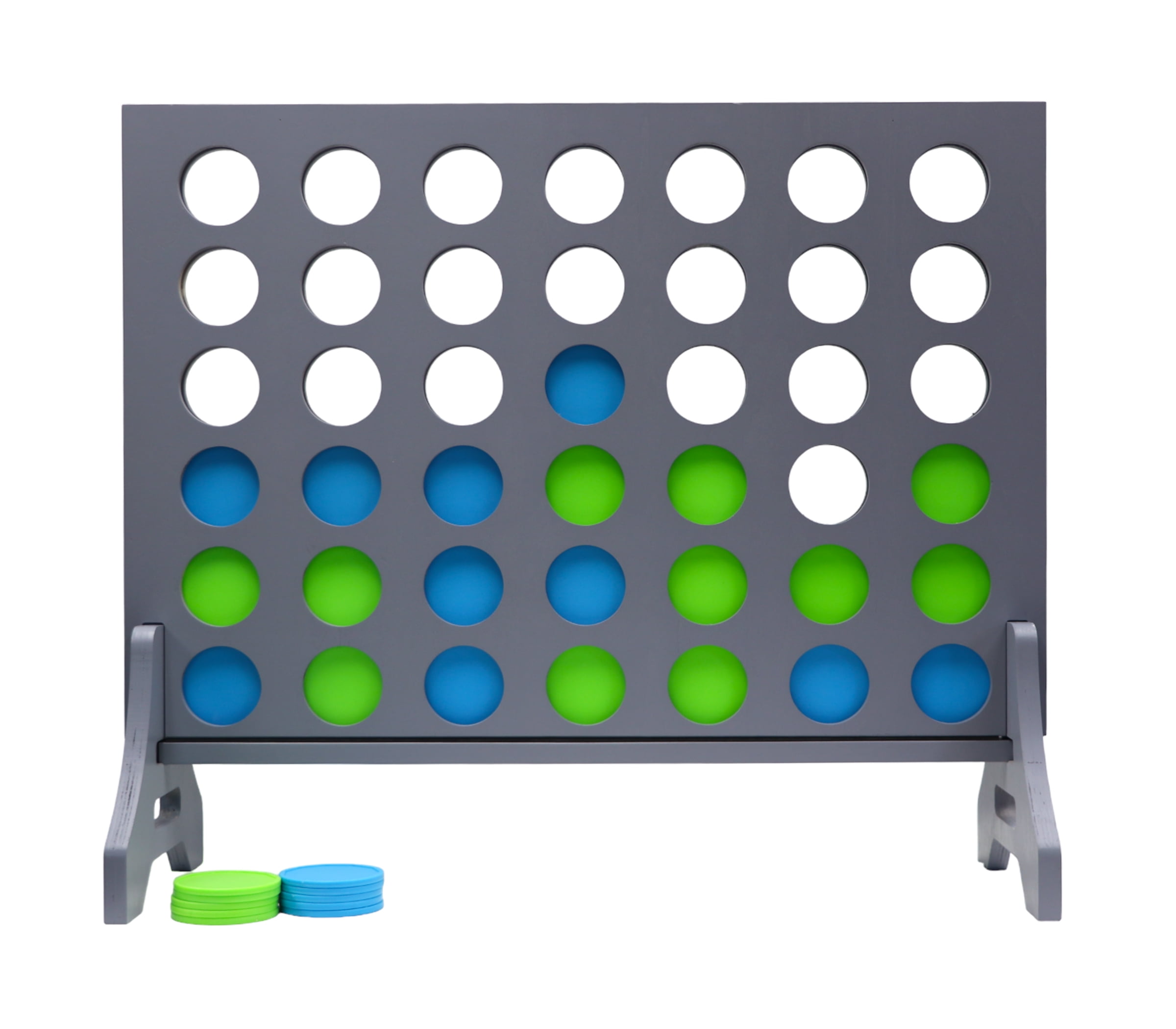 Tailgating Pros Premium Giant Four in a Row with Carrying Case - Jumbo Oversized Outdoor Yard ...