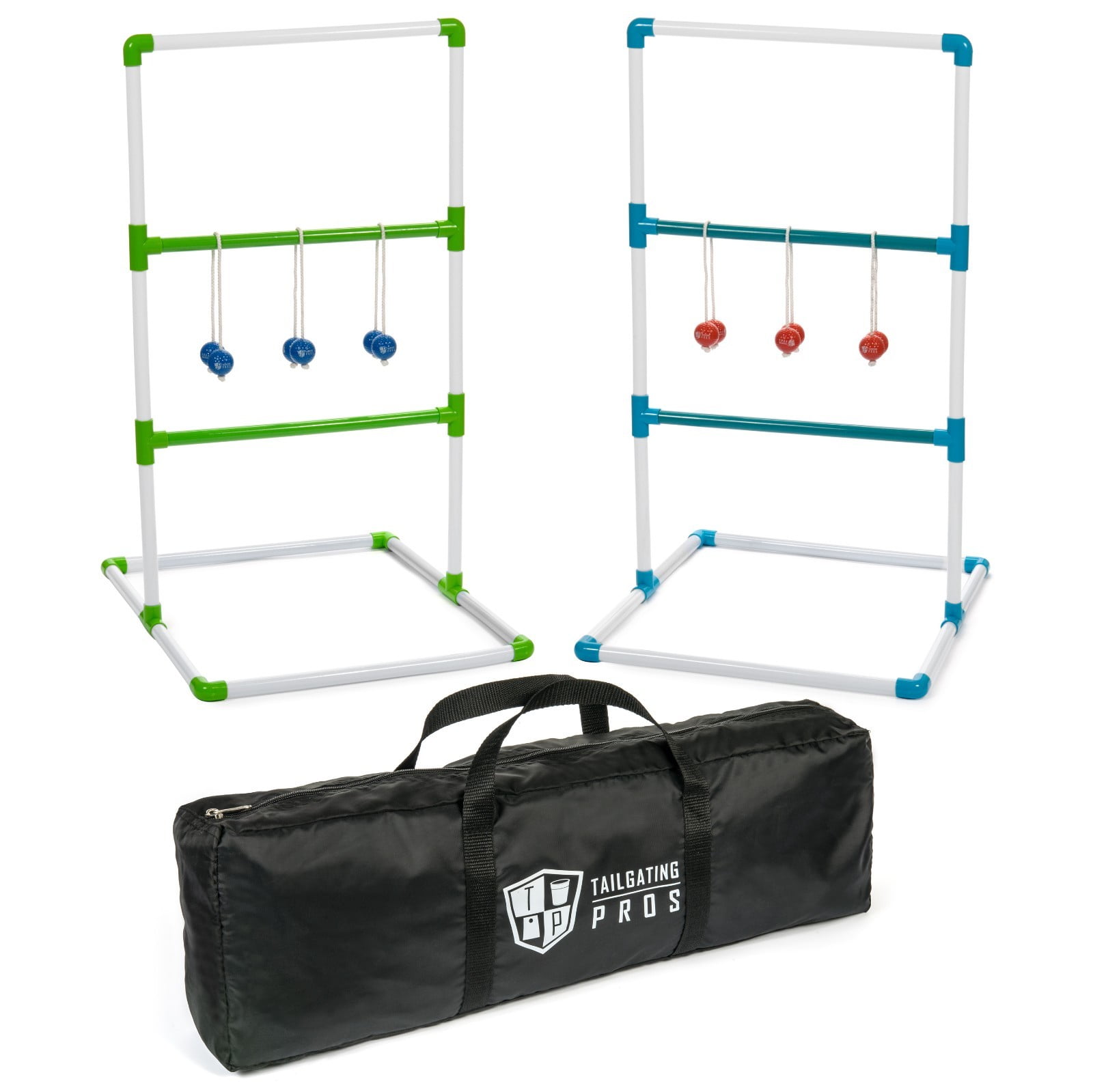 Tailgating Pros Premium Ladder Ball Toss Set with Real Golf Balls ...