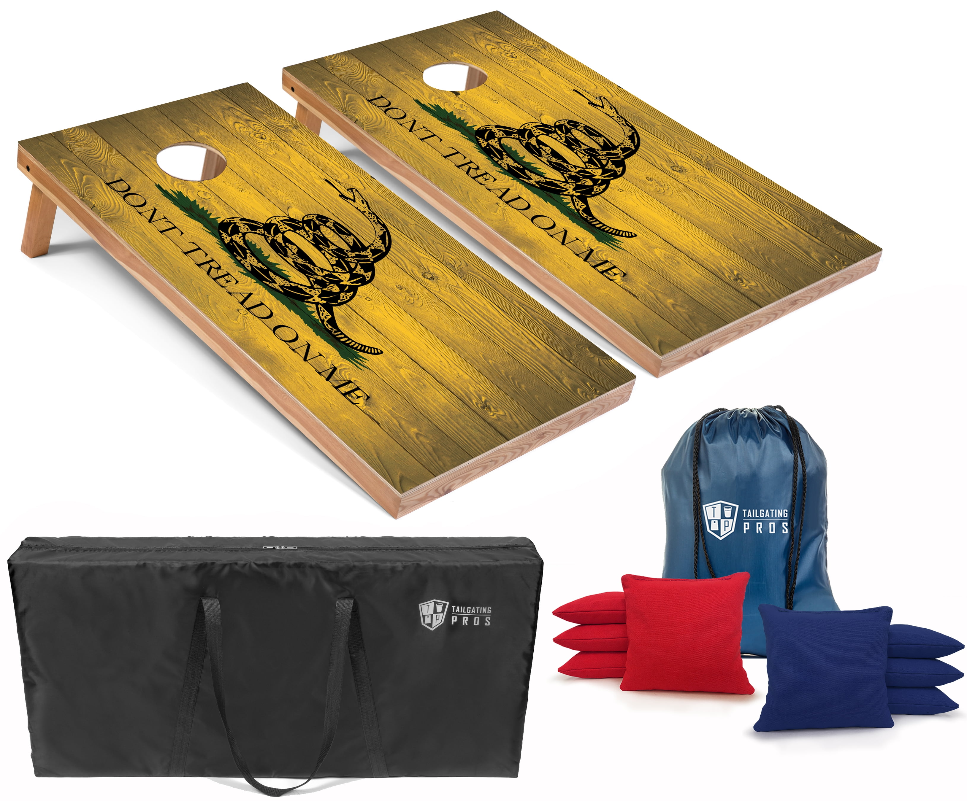 Tailgating Pros Regulation Cornhole Boards Flag Set - Includes 8 Bean ...