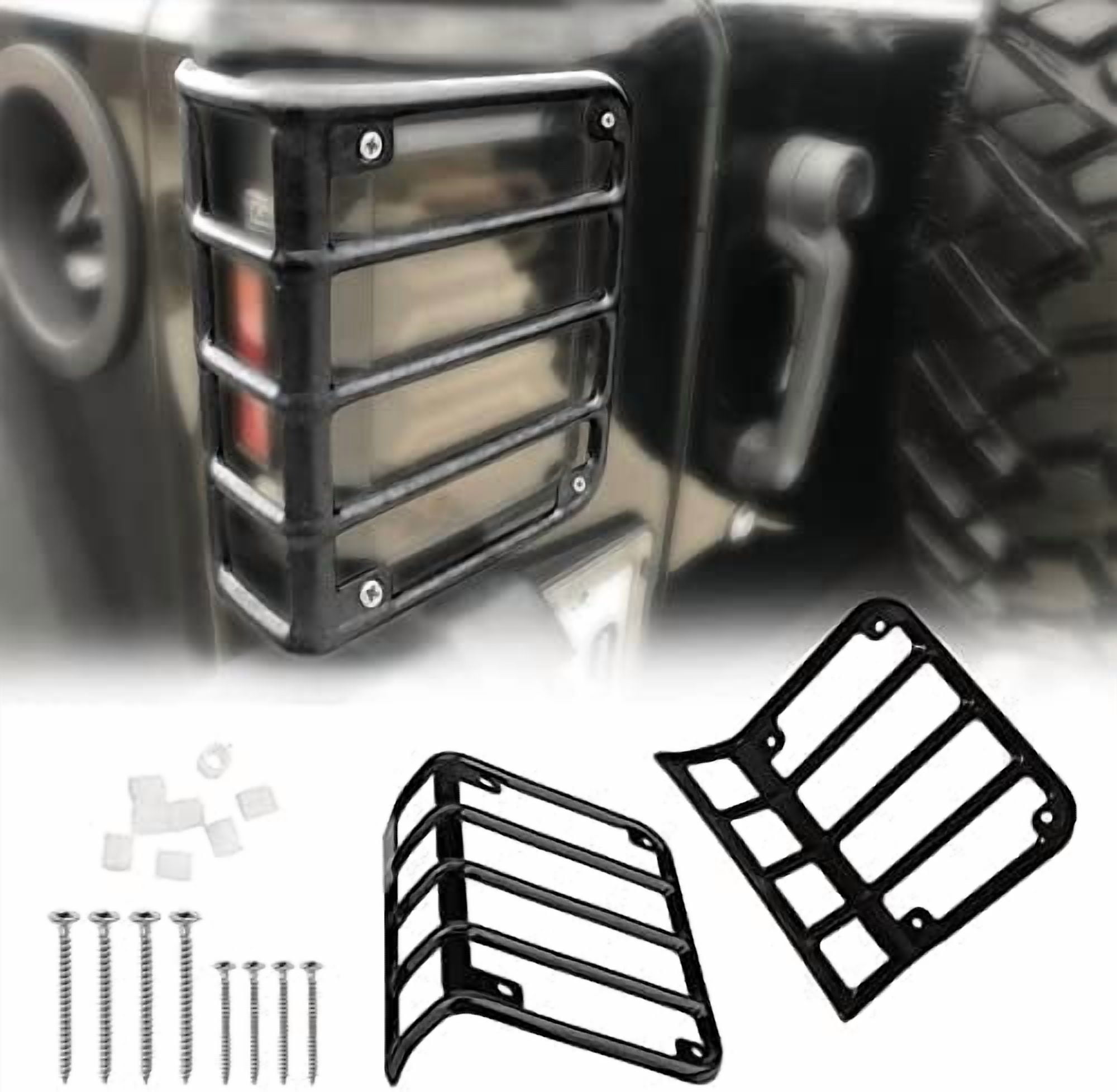 Taillight Cover Compatible with 2007-2017 Jeep JK Wrangler Tail Light ...