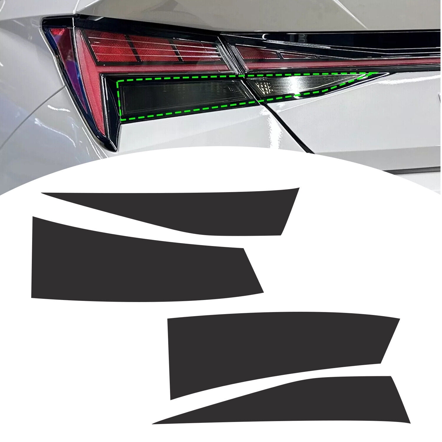 Taillight Vinyl Tint Film Overlays Tail Light Wrap Cover for Hyundai ...