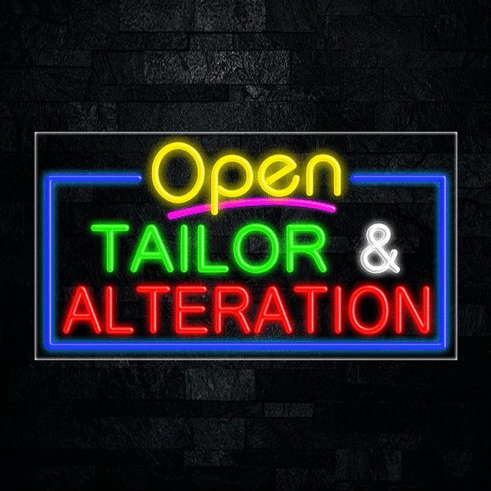 Tailor & Alteration LED Neon Sign 33"L x 18"H #35580 - Walmart.com