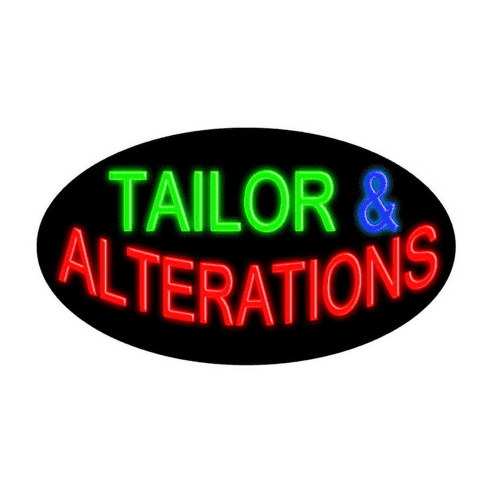 Tailor & Alterations-Glass Neon Sign Made in USA - Walmart.com