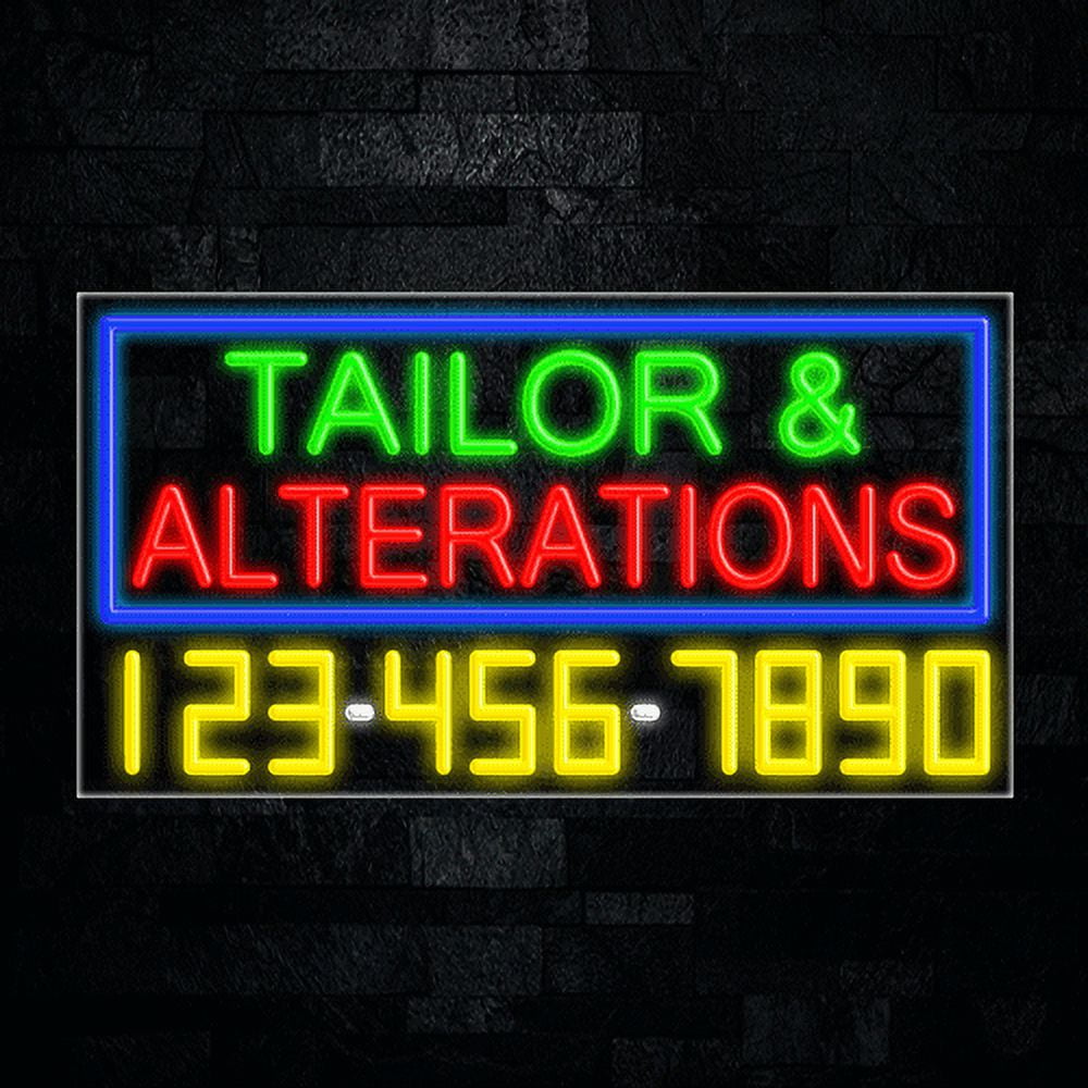 Tailor & Alterations LED Neon Sign 33"L x 18"H #35105 - Walmart.com
