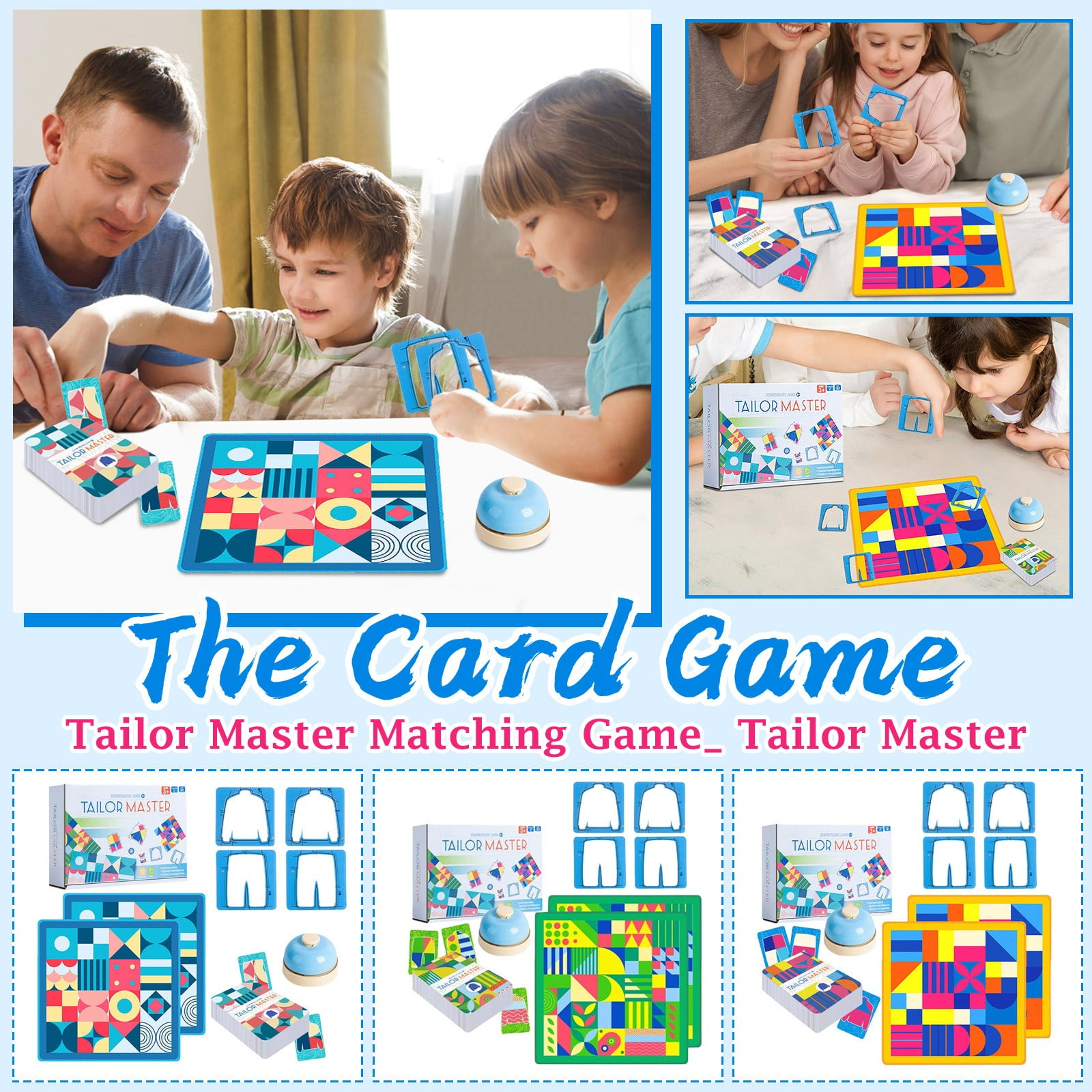 Tailor Master Board Game, Color Matching Board Game, Family Matching ...