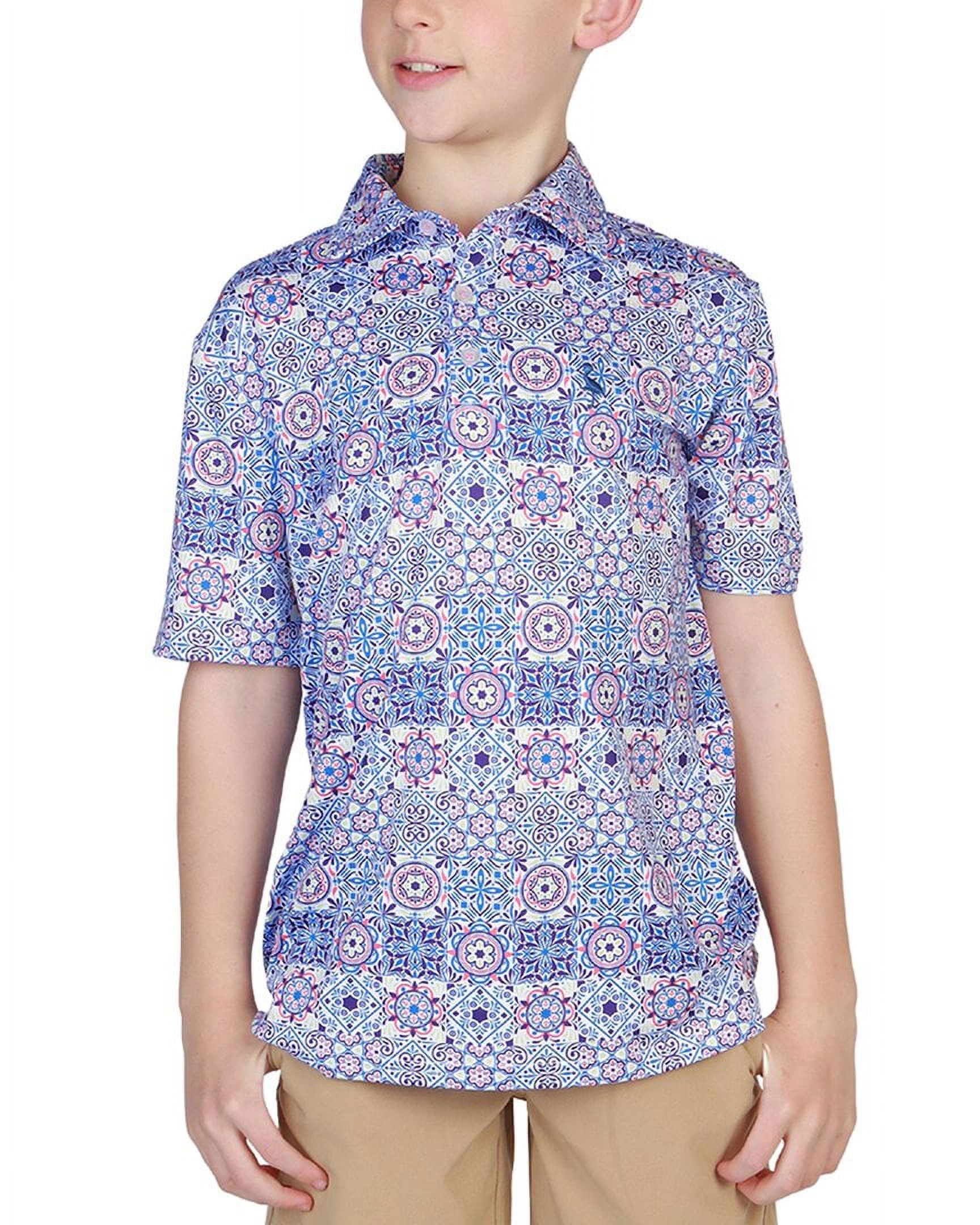 TailorByrd boys Performance Polo Shirt, L/14-16, White - Walmart.com