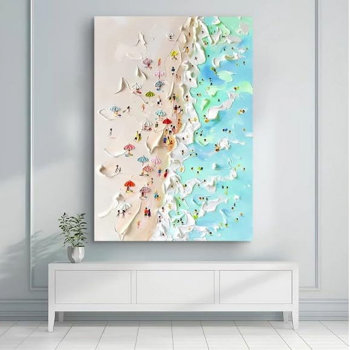Tailored Canvases Beachfront Painting Coastal Wall Art - Coastal Wall ...
