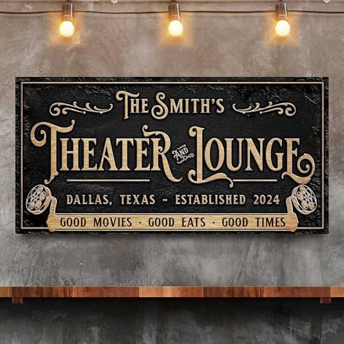 Tailored Canvases: Custom Movie Theater Decor, Unique Home Theater Wall ...