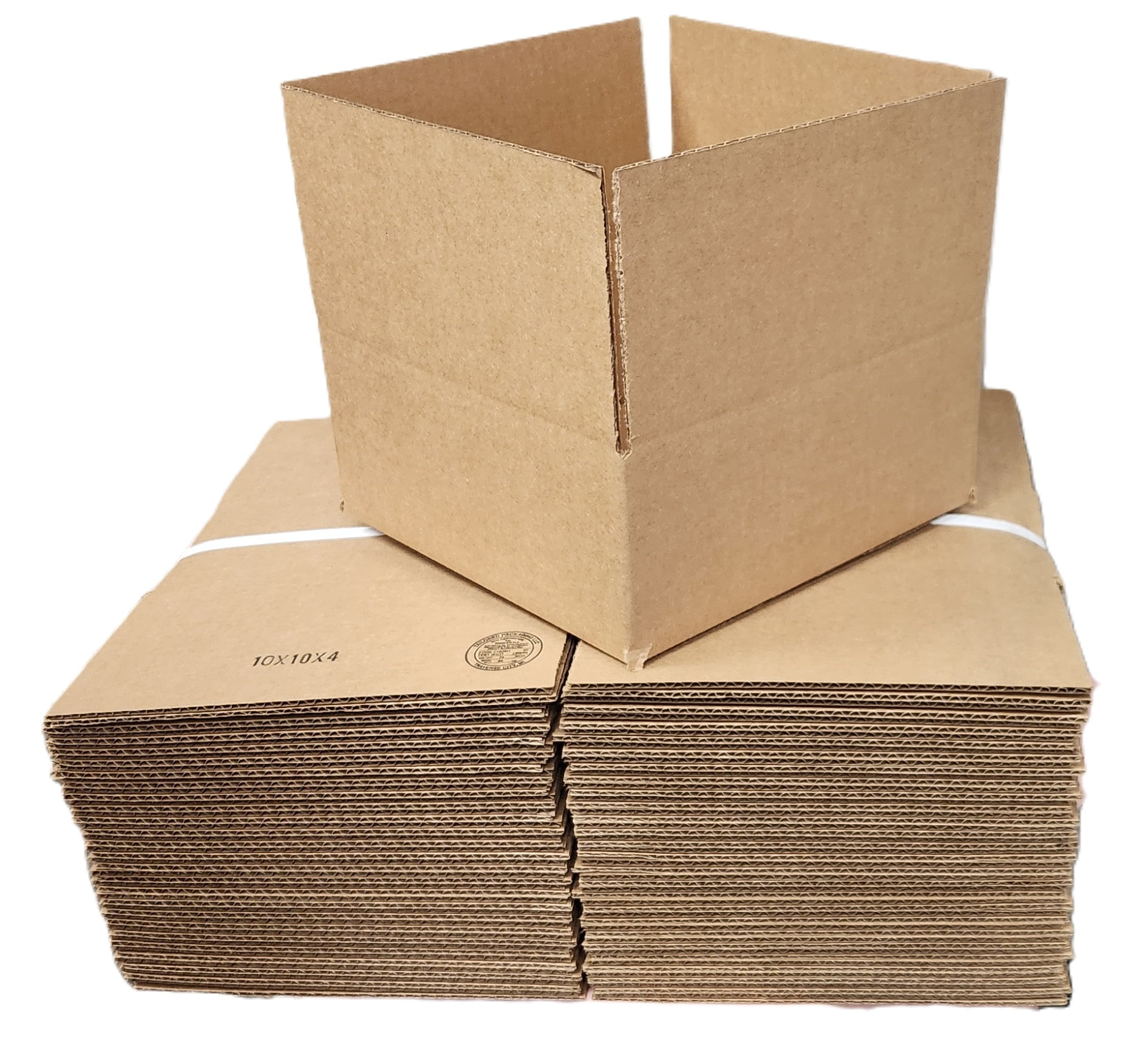 Tailored Packaging Corrugated Shipping Boxes 10"L x 10" W x 4" H, 25 ...