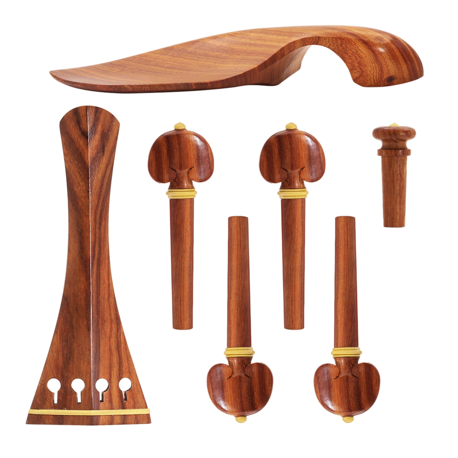 Tailpiece,Set Red Wood Violin Set Red Tailpiece Chin Rest Chin Rest End ...