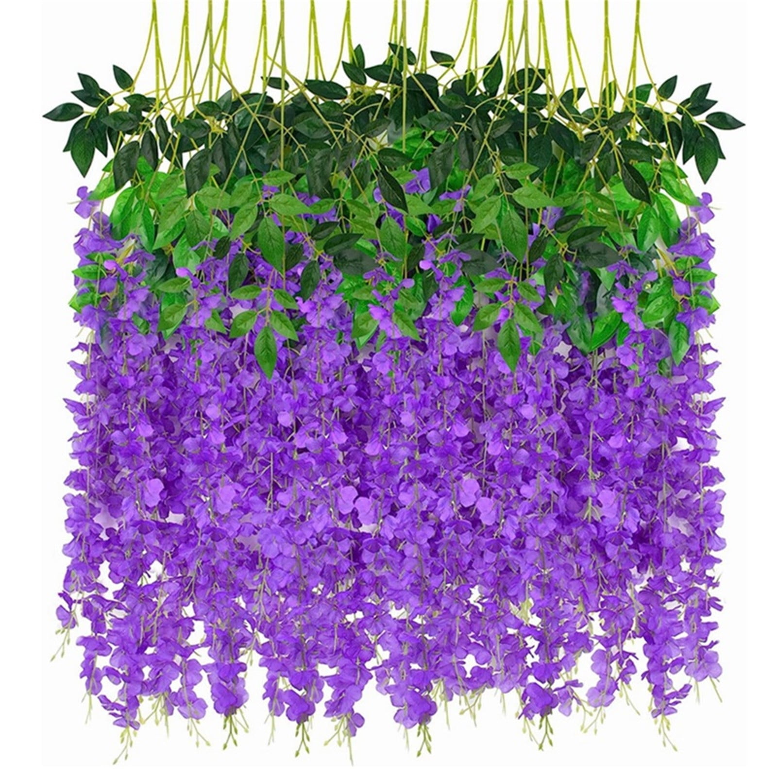 Tainini 12Pcs Artificial Silk Wisteria Flower, 3.6 Feet Hanging ...