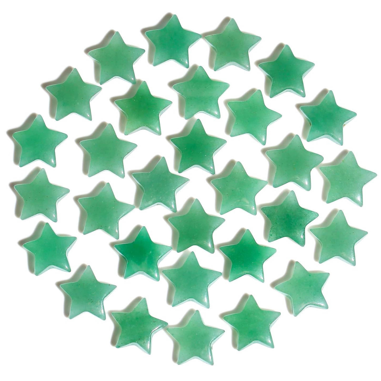 Tainini 20Pcs Opal Crystals Star， Natural Healing Crystal Set Polished ...