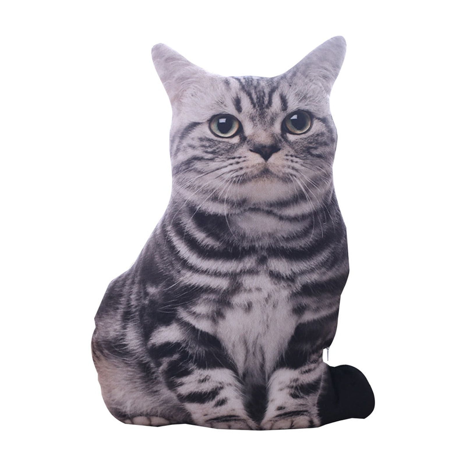 Tainini 3D Cat Shaped Pillows ,Lifelike Throw Pillow Pet Creative Girls ...