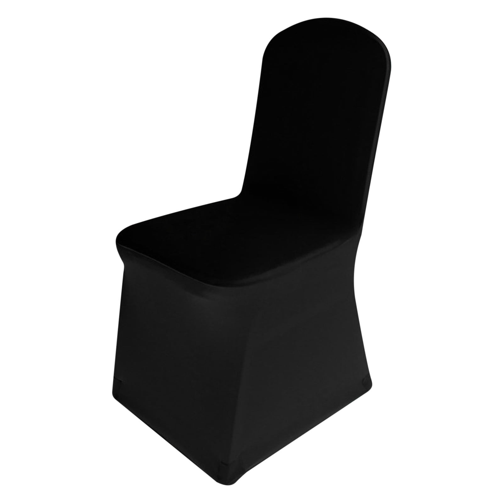 Tainini Black Stretch Spandex Chair Covers - Folding Kitchen Chairs ...