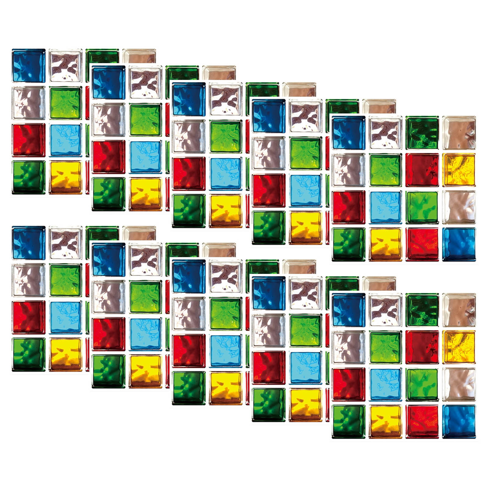 Tainini 10pc Peel and Stick Tiles, 3D Crystal Tiles, Glass TileDIY ...
