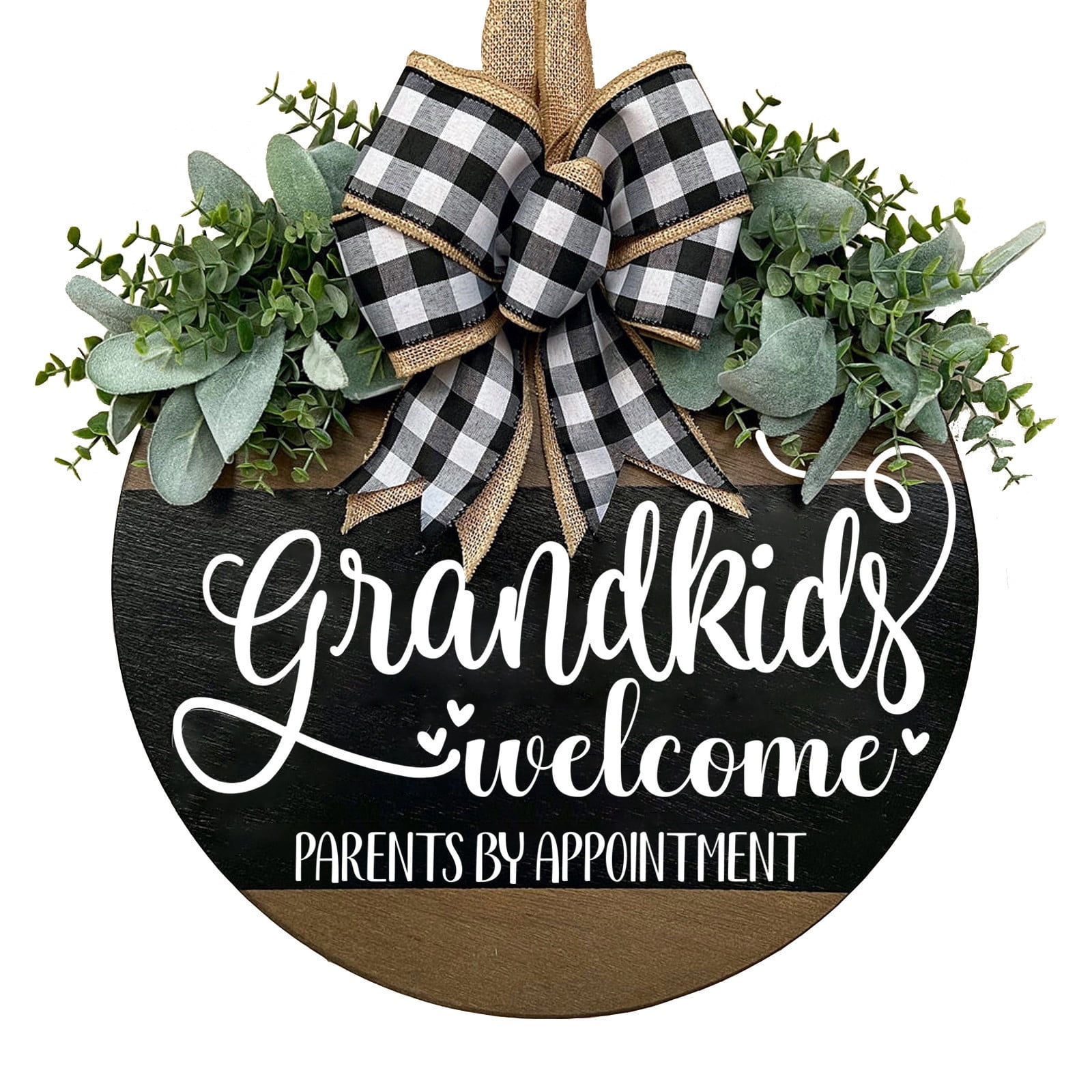 Tainini Clearance! 12x12 Inch Grand Kids Welcome Grandparents by Family ...