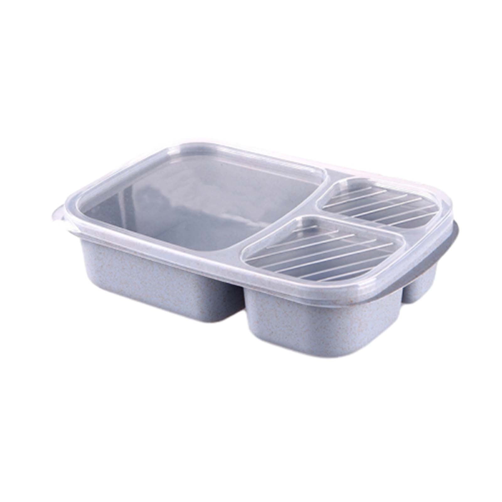 Tainini Clearance!Bento Lunch Box, 3 Compartment Meal Prep Containers ...