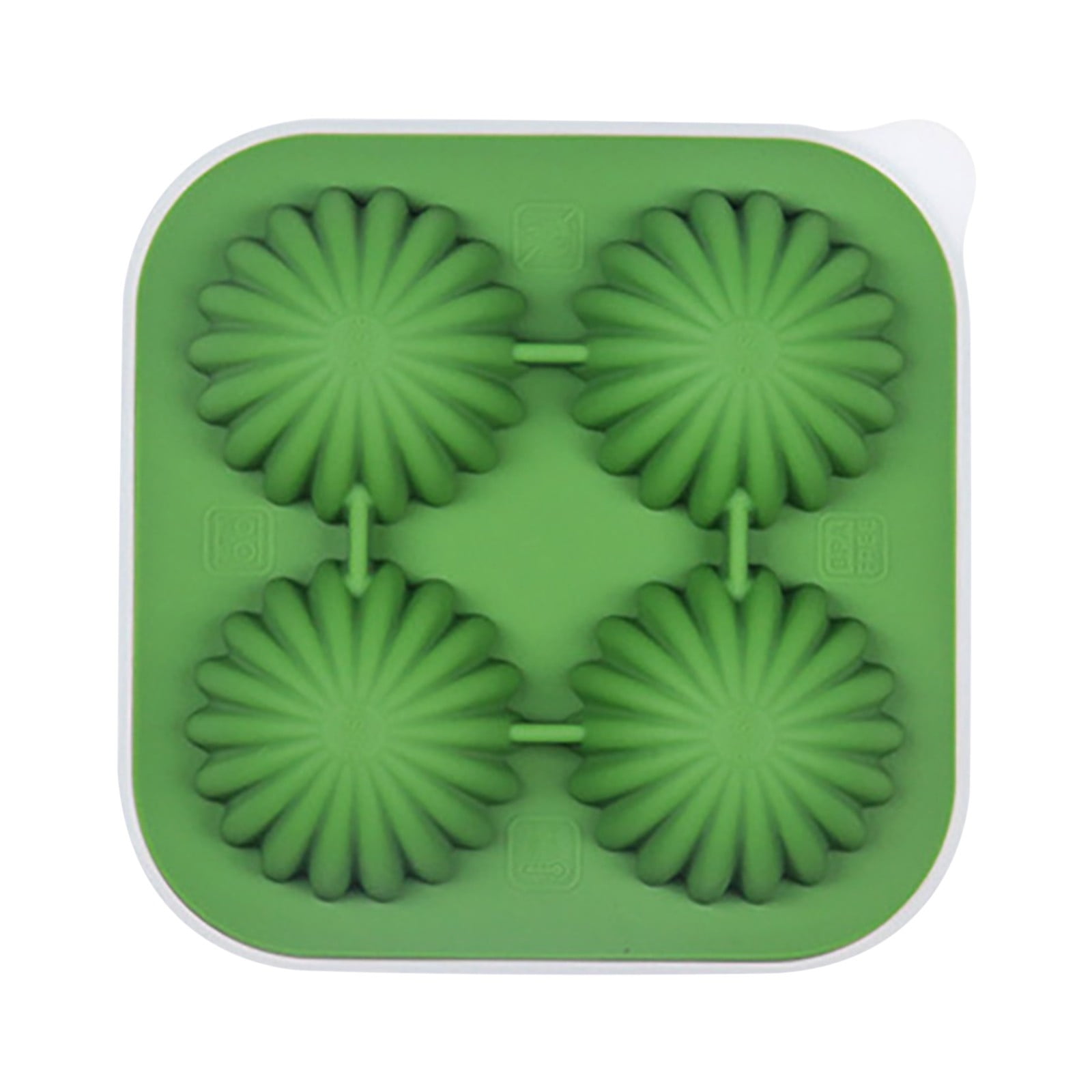 Tainini Cactus model Ice Cubes Maker 4 Hole Ice Cubes Molds Ice Box ...