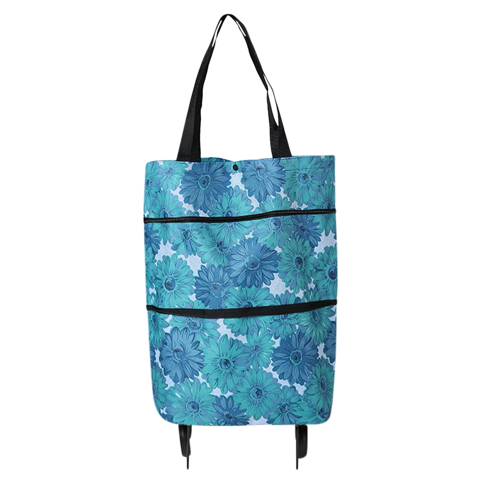 Tainini Clearance! Foldable Shopping Trolley Soft Oxford Fabric ...