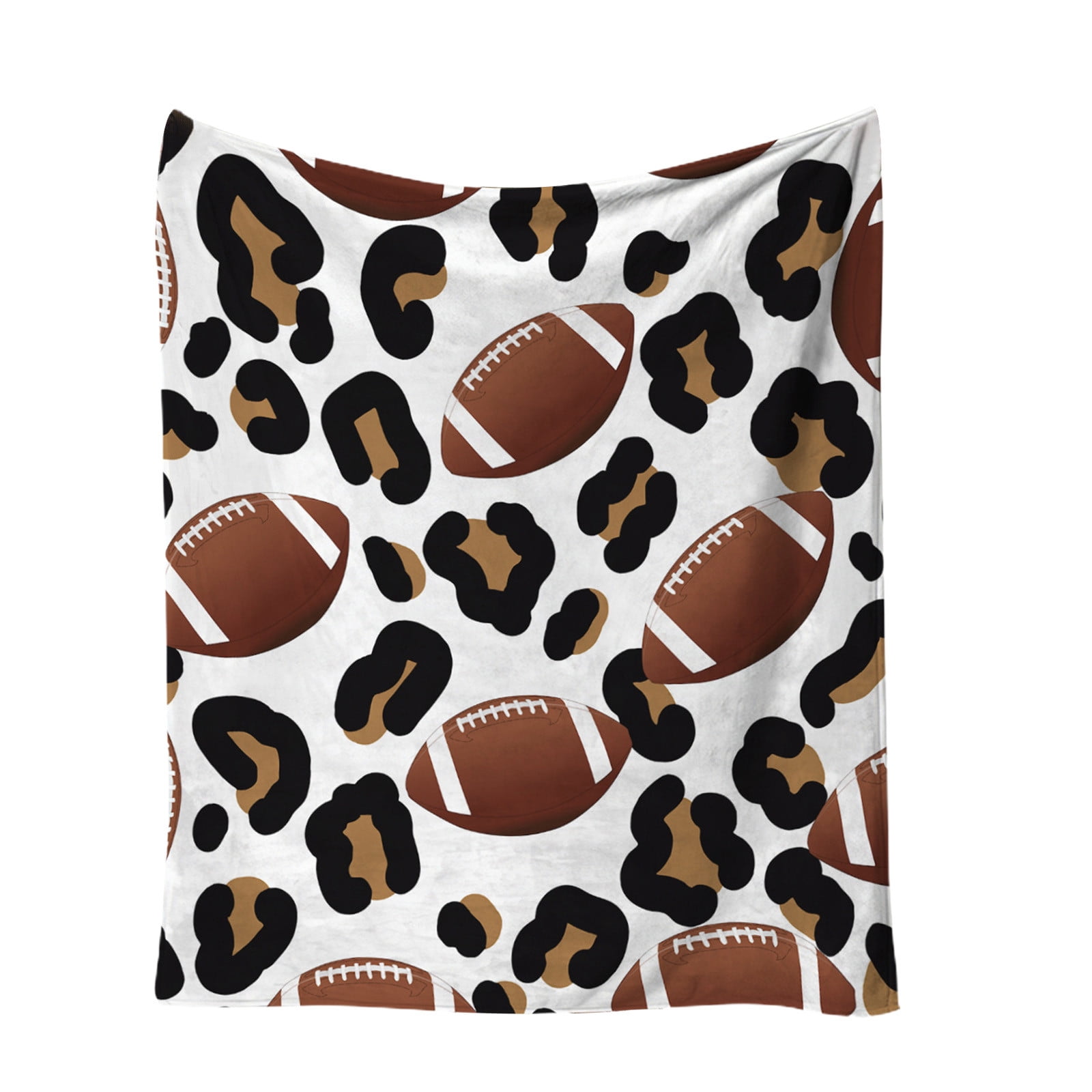 Tainini Football Fleece Throw Blanket Sports Theme Blanket for Kids ...