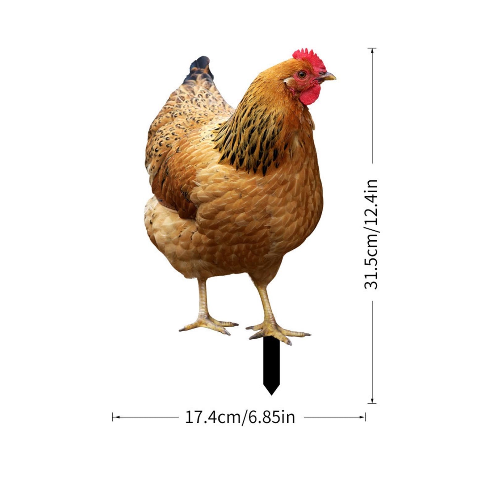 Tainini Garden Rooster Statues & Sculpture, Plastic Chicken Animal Yard ...