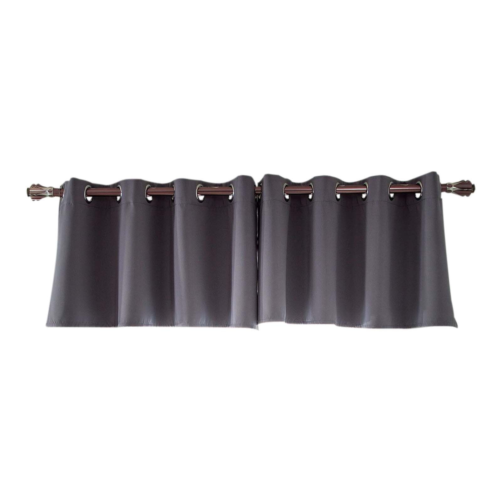Tainini Clearance! Gray Valance Curtains for Kitchen Thermal Insulated ...