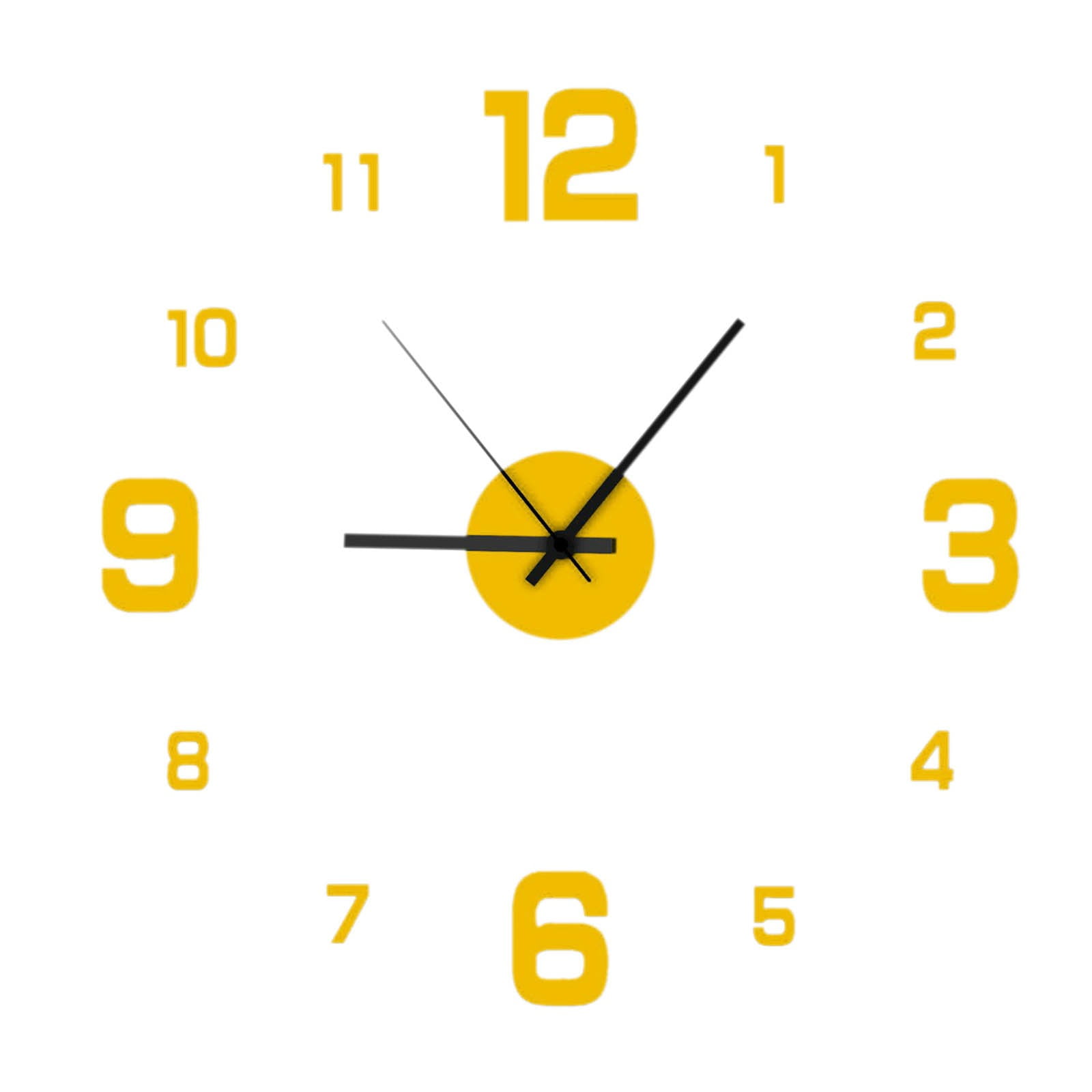 Tainini Large Wall Clock Watch DIY Sticker Wall Clocks Pared Home ...