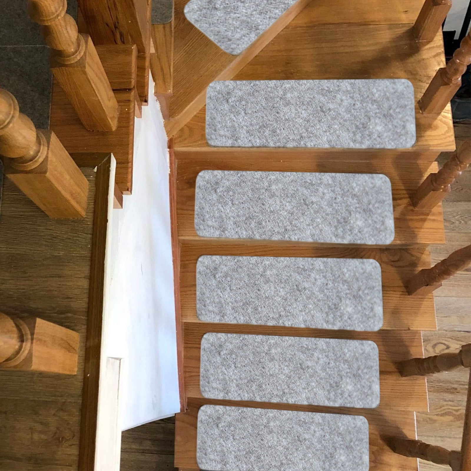 Tainini Non Slip Stair-Treads,Rubber Backing Stair-Runners for Wooden ...