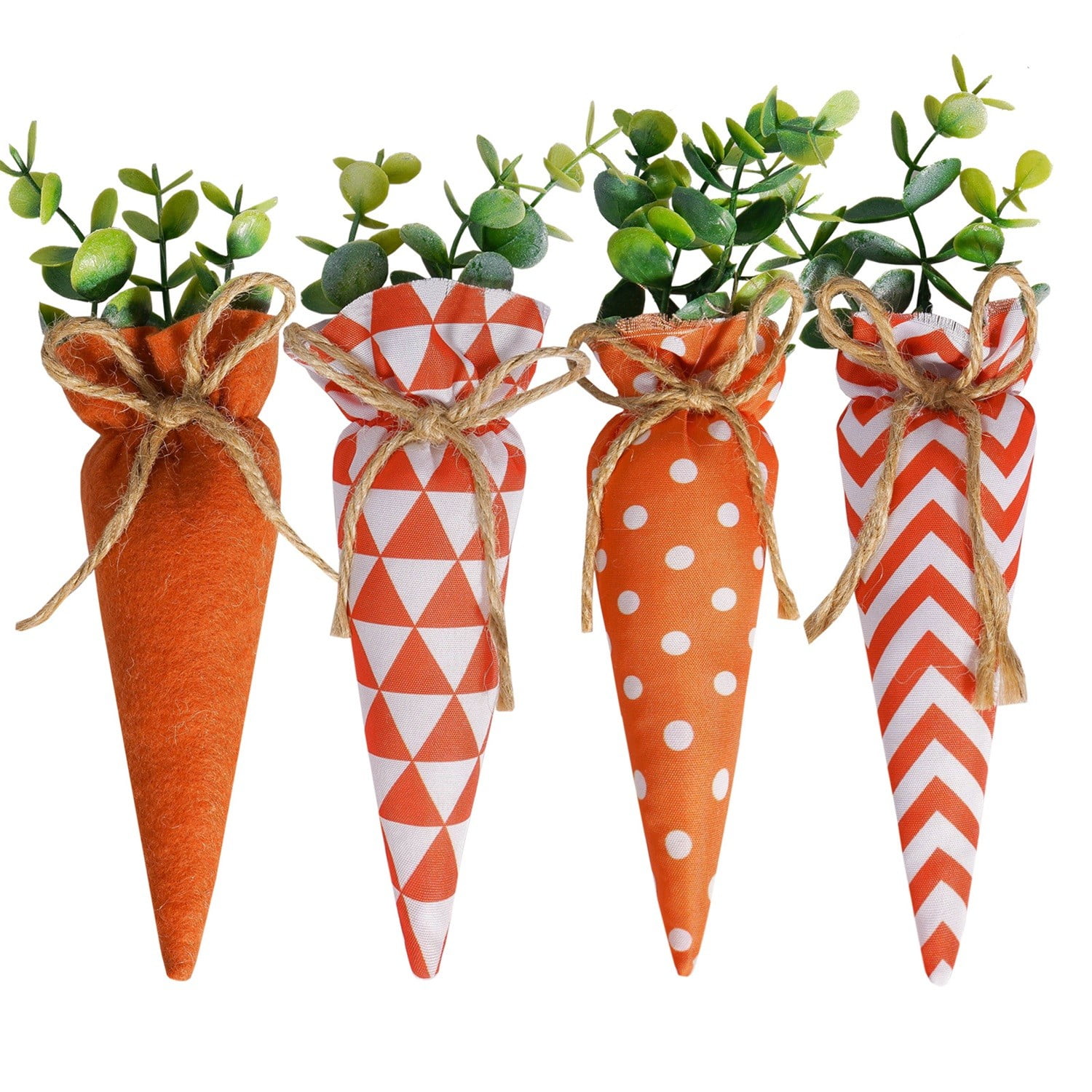 Tainini 4Pcs Easter Artificial Carrot Vegetables,2.36in Fall Harvest ...