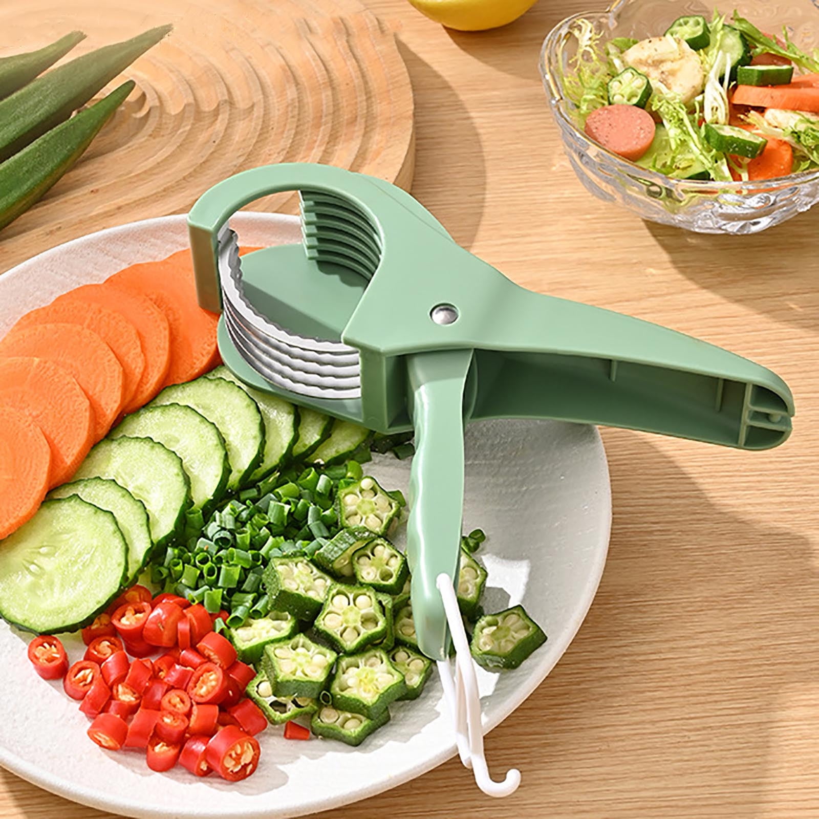 Tainini Ba Slicer, Fruit and Vegetable Salad Cutter Kitchen Tools ...