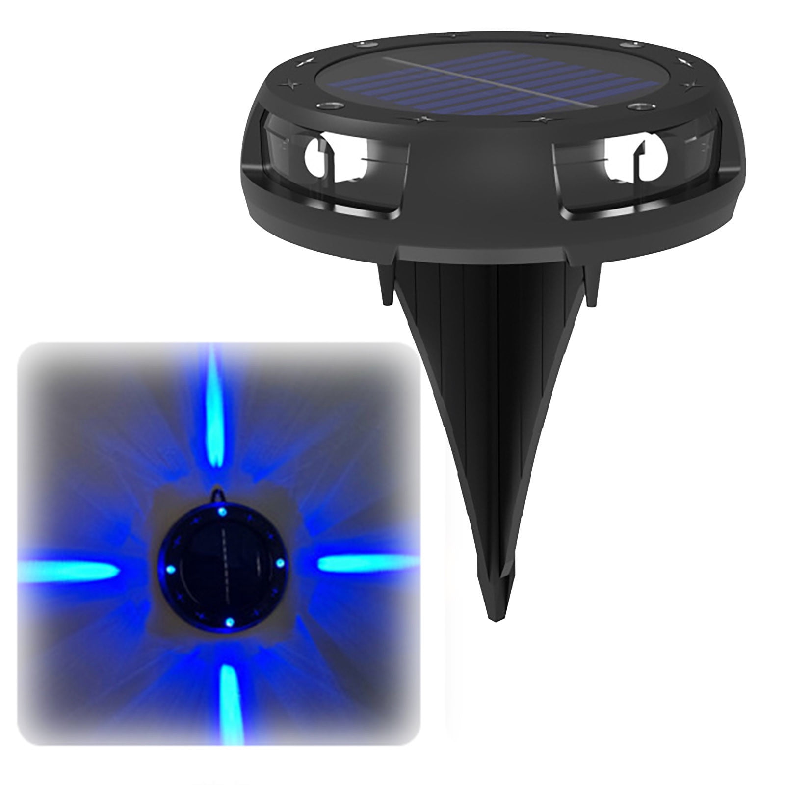 Tainini Solar Ground Lights Outdoor, Solar Disc Flat Lights, Pathway ...
