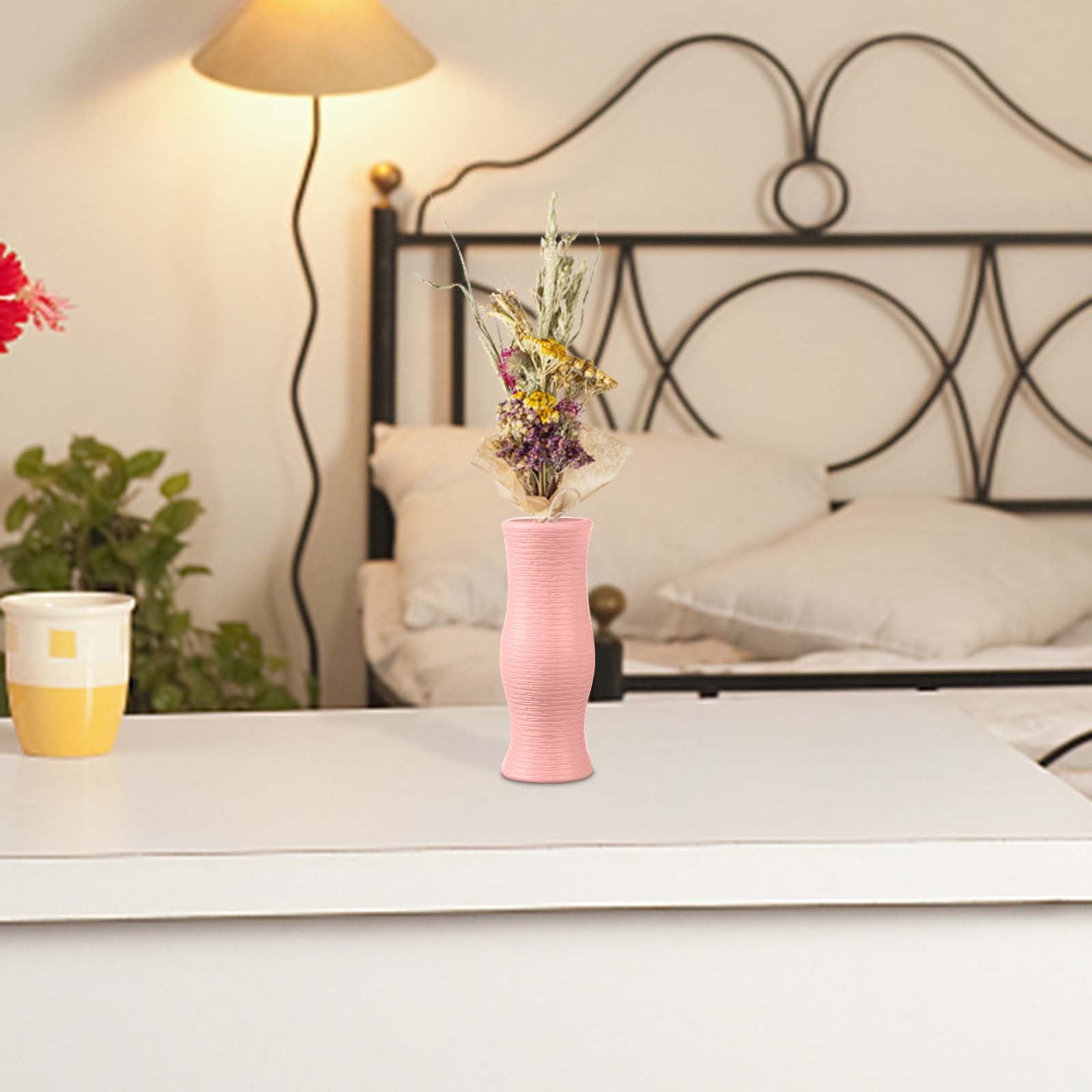 Tainini Plastics Flower Vase, Ceramic Look Vase for Home Decor ...